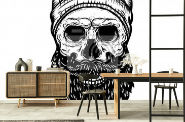 lumberjack skull tattoo