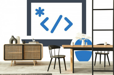 Naklejka Programming icon na wymiar • ikona, kodowanie, programowanie ...