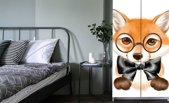 Siehe sticker in der Kategorie füchse • Rotfuchs mit schwarzer Brille ...