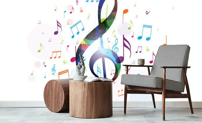 Sticker Notenschlüssel und farbige Noten nach Maß - myredro.de