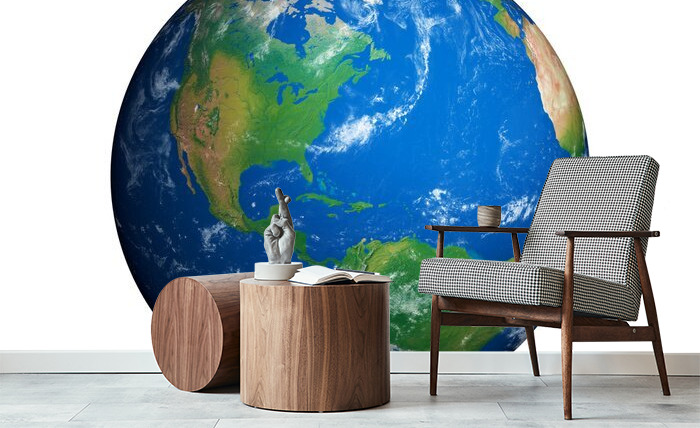 Sticker Planet Erde realistische bunte Grafik nach Maß - myredro.de