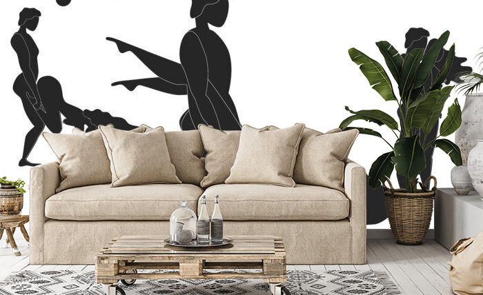 Papier peint Kama Sutra, seamless pattern, design, poster, fabric ...