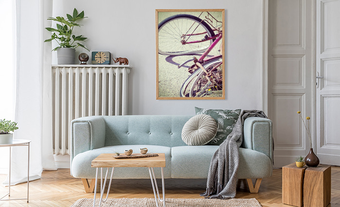 Poster Kapotte fiets op maat - redro.nl