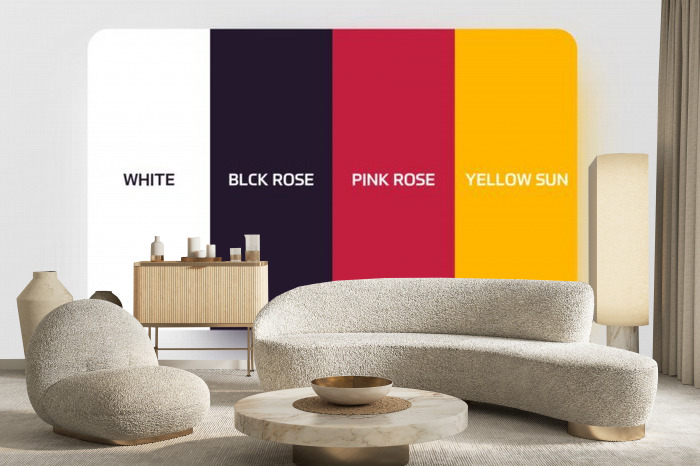 Fototapeta Color Chart. Print Test Page. Color Numbers or Names. HEX ...