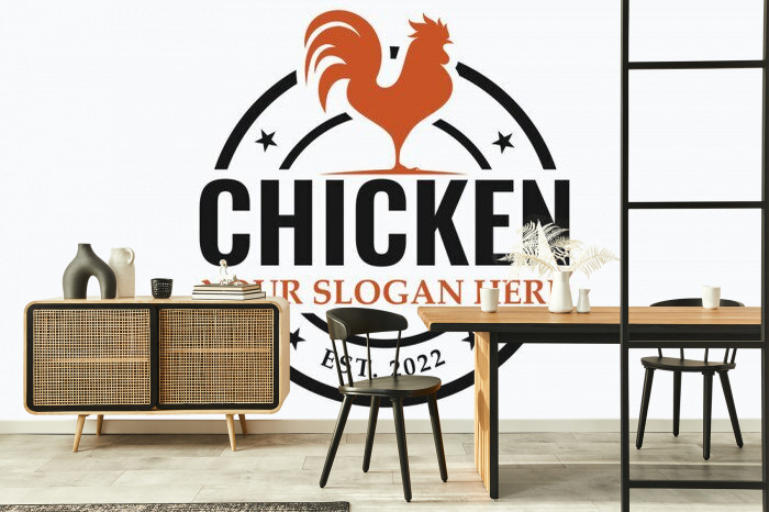 Fototapeta Chicken Logo. Barbecue Chicken Logo. Rooster Chicken Logo ...