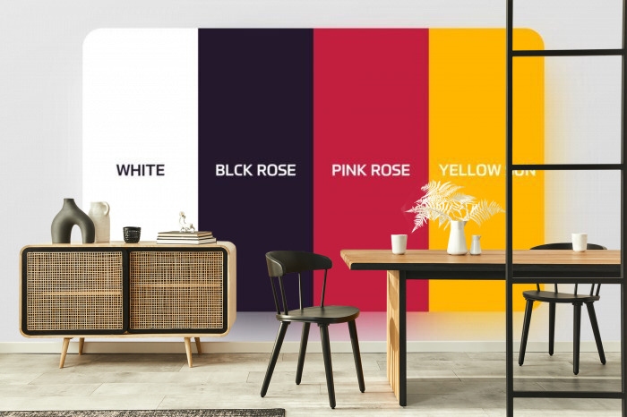 Fototapeta Color Chart. Print Test Page. Color Numbers or Names. HEX ...