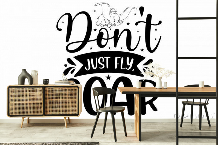 Fototapeta Dont just fly, soar, Vector Design for Fashion and Poster Prints, na wymiar • motyl ...