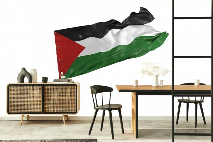 Fototapeta Flag of Palestine, Waving Palestine Flag, Transparent ...