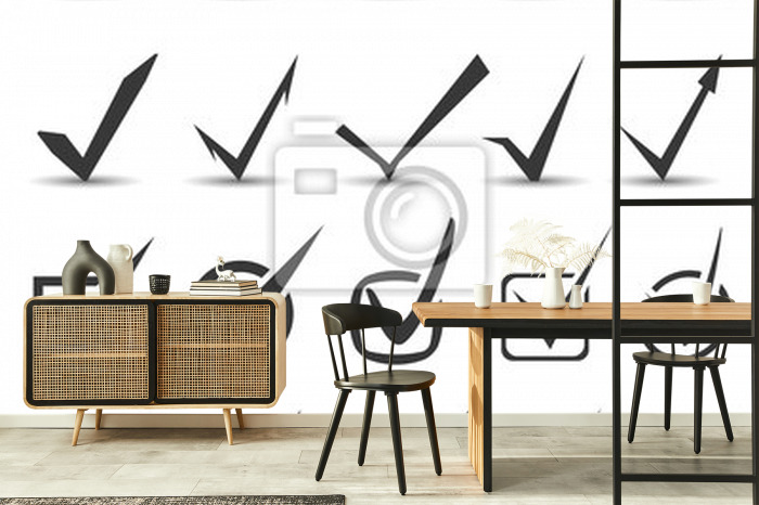 Fototapeta Sprawdź Znaków na wymiar • czarny, forma, projekt • REDRO.pl