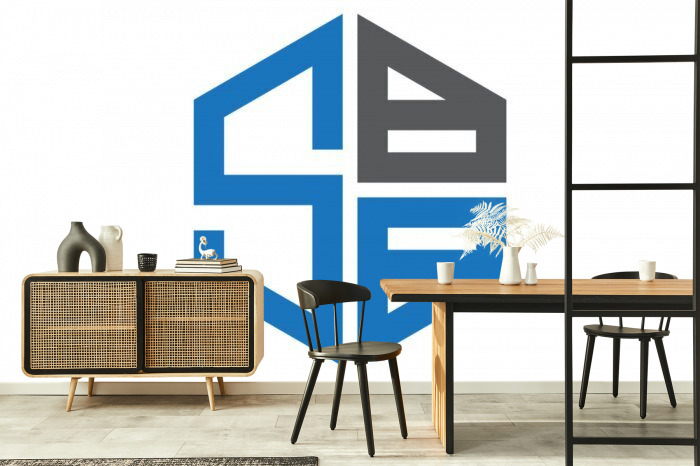 Naklejka SBB logo SBB icon SBB vector SBB monogram SBB letter SBB ...