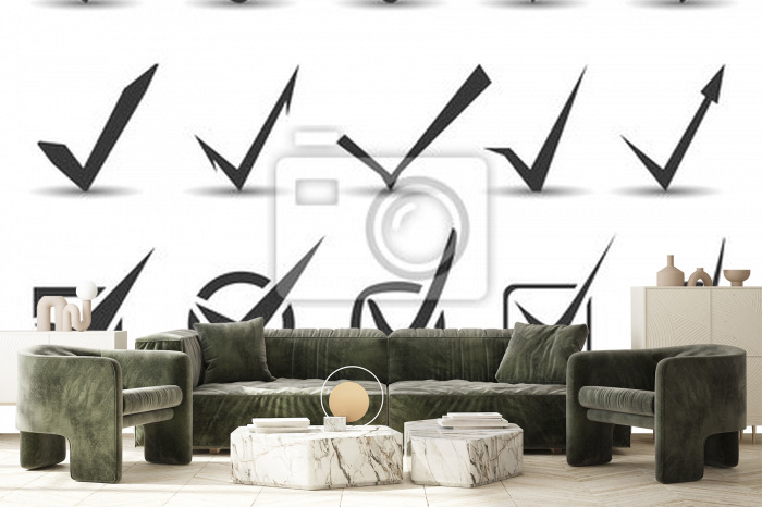 Fototapeta Sprawdź Znaków na wymiar • czarny, forma, projekt • REDRO.pl