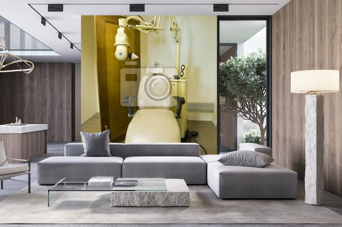 Fototapeta Bardzo stary stomatologiczny aparat rentgenowski, nadal w ...