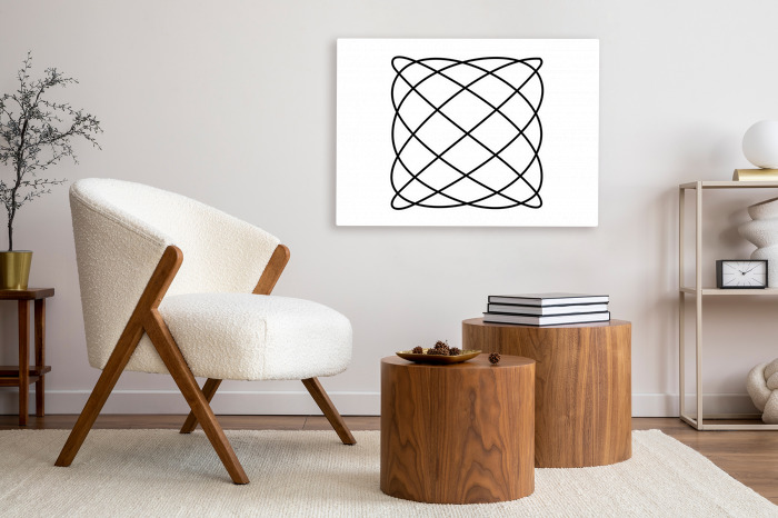 Obraz The Lissajous Figure Mathematical Figure Vector Icon In Outlines