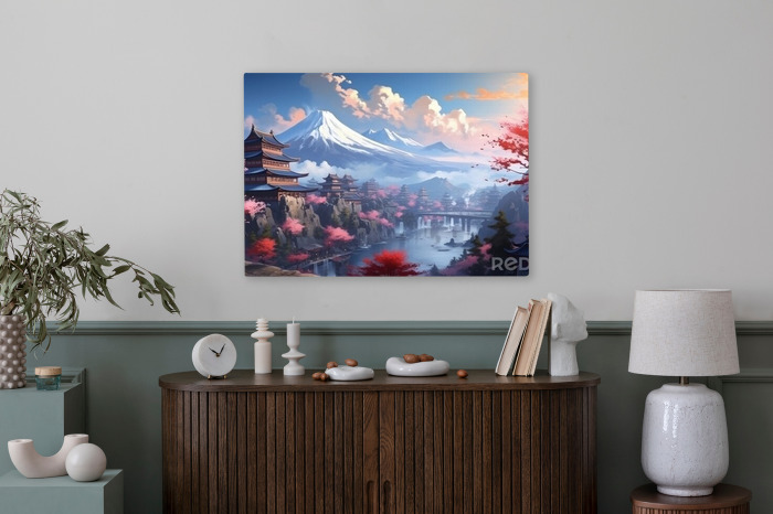 Obraz Japan fantasy style scene art na wymiar • sztuka, Japonia, tło ...