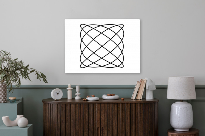 Obraz The Lissajous Figure Mathematical Figure Vector Icon In Outlines