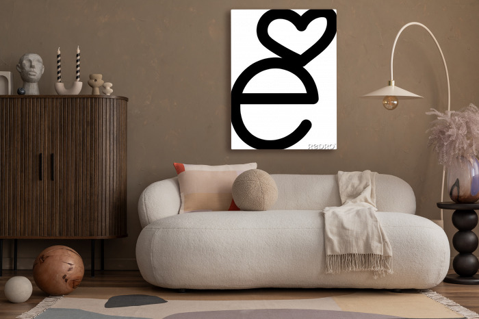 Obraz Litery alfabetu Doodle rysunek wektor ręcznie rysowane szkic na ...