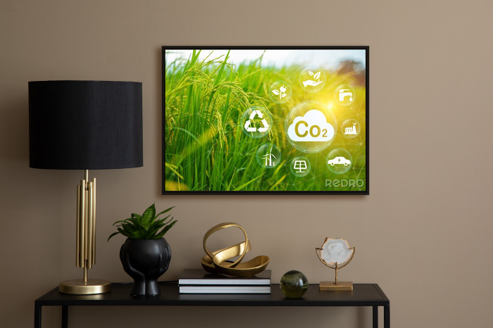 Plakat Net Zero, co2 and Carbon Neutral Concepts Net Zero Emissions na ...