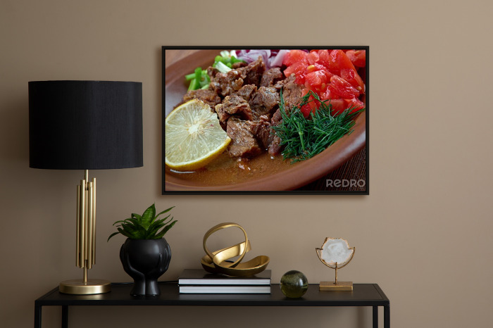 Plakat SHAHAN ful na wymiar • jedzenie, pomidor, fasola • REDRO.pl